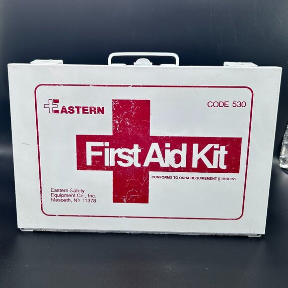 Eastern Safety Equipment | Accents | Vintage Eastern First Aid Kit Red ...
